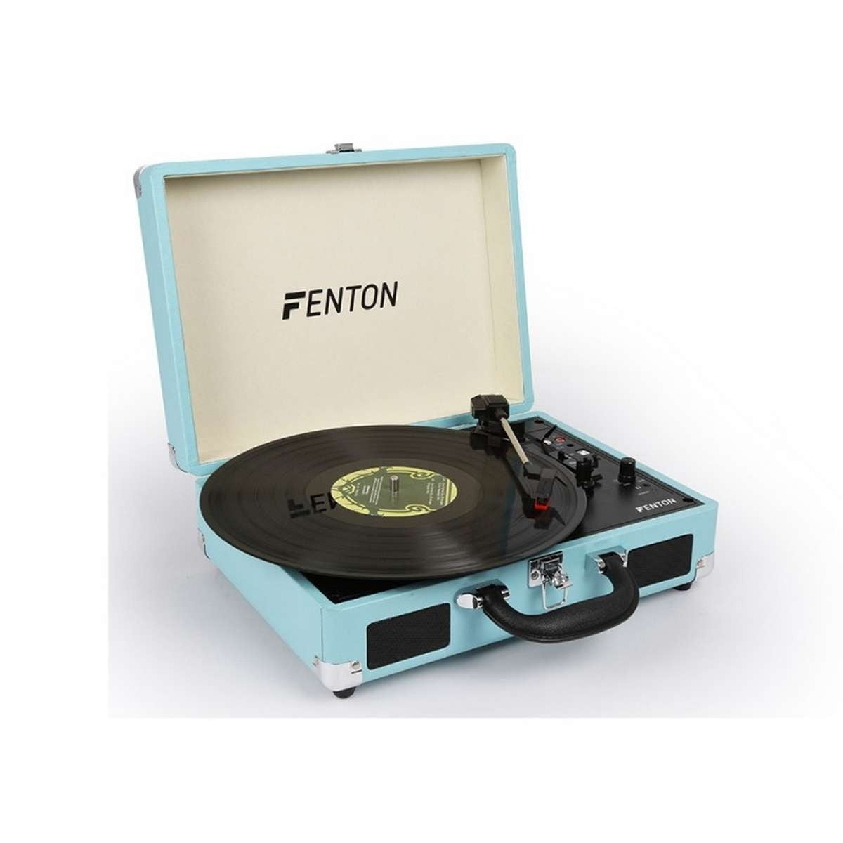GIRADISCHI FENTON RP115C TURNABLE BLUE BLUETOOTH E ALTOPARLANTI INTEGR